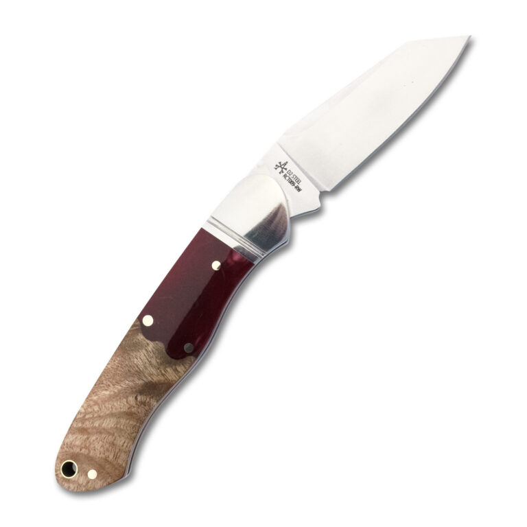 RoseCraft Ocoee River Kayak Red Resin Burl RCT009-RW - RoseCraft Blades