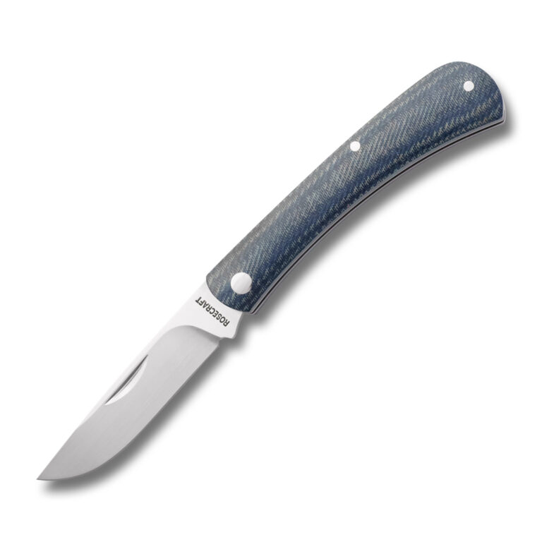 RoseCraft Blades Overall Creek Farm Hand Denim Micarta RCT022-BDM ...